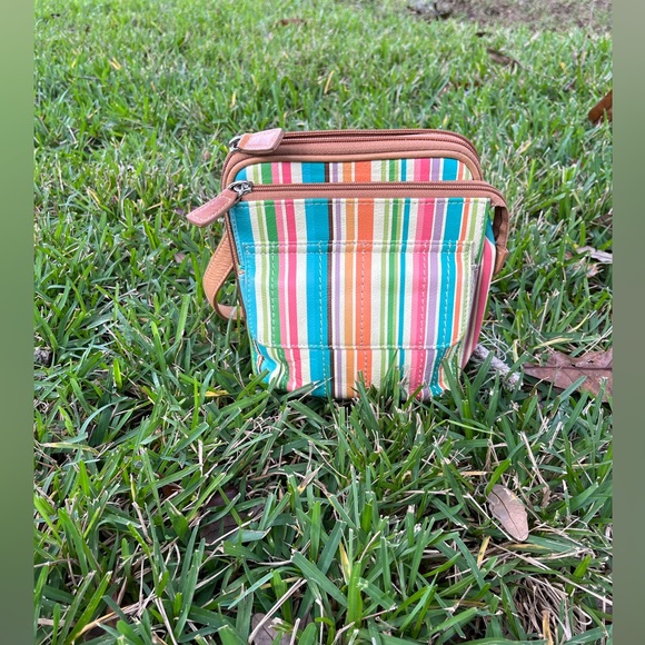 Fossil | Bags | Vintage Multi Color Fossil Crossbody | Poshmark